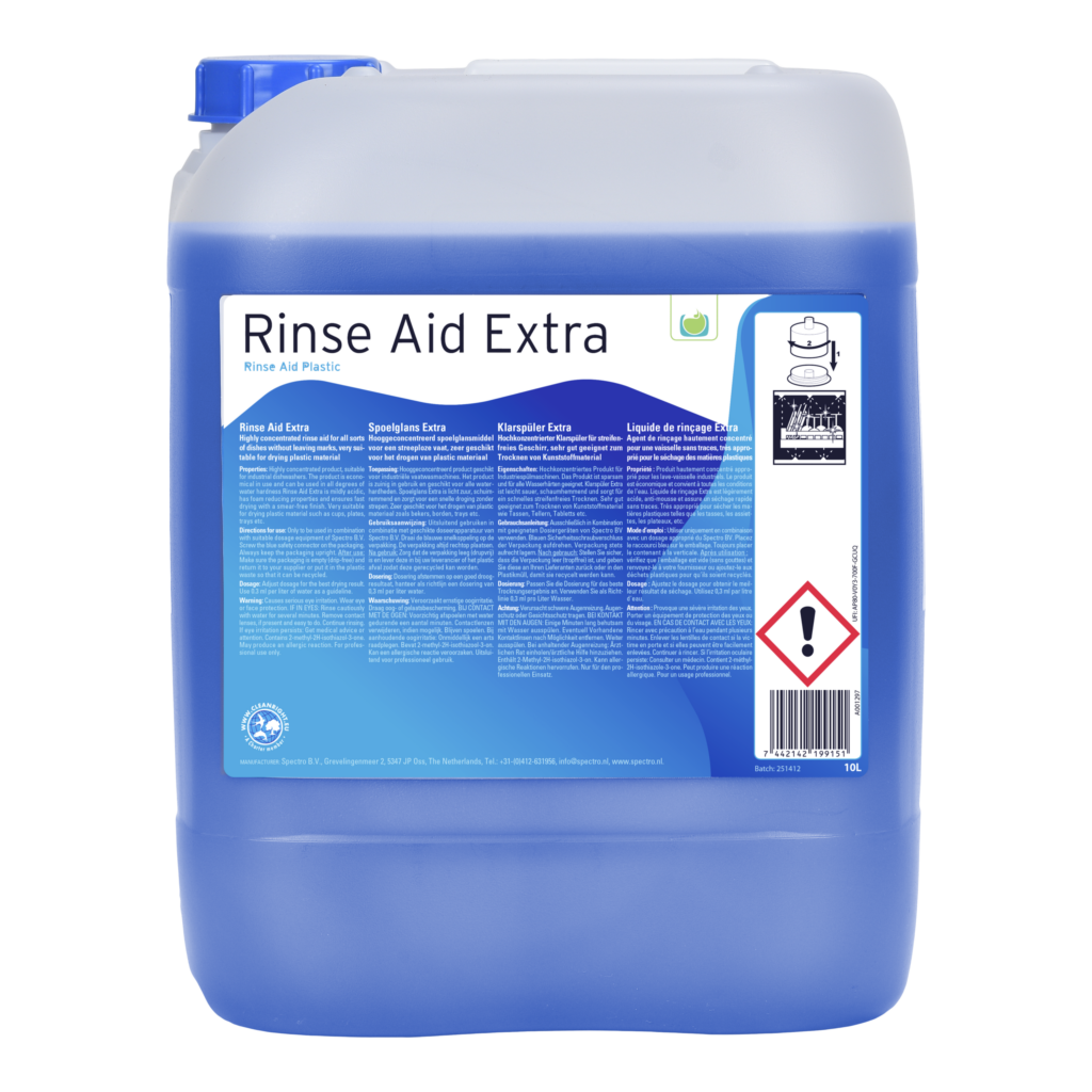 Spectro introduceert Rinse Aid Extra - Spectro